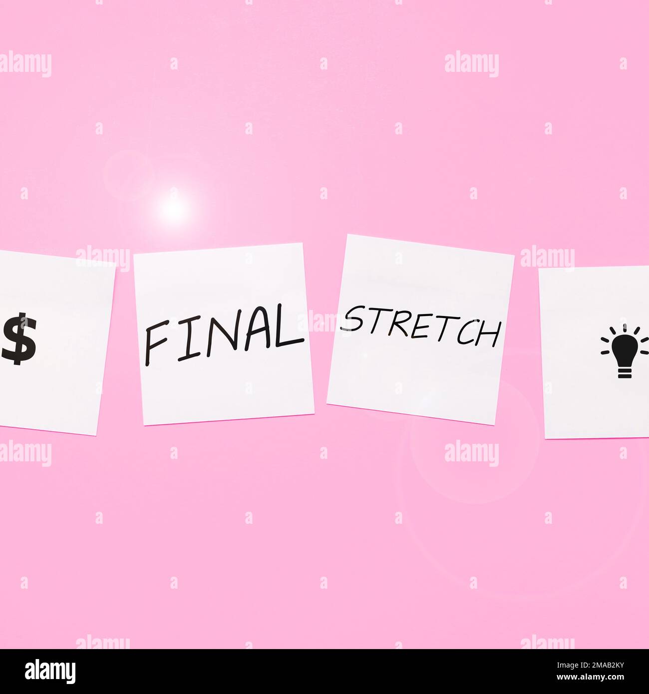 Writing displaying text Final Stretch. Business overview Last Leg ...