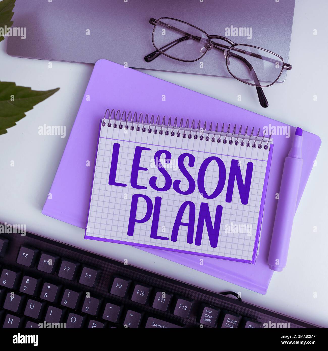 Text showing inspiration Lesson Plan. Internet Concept a teacher's ...