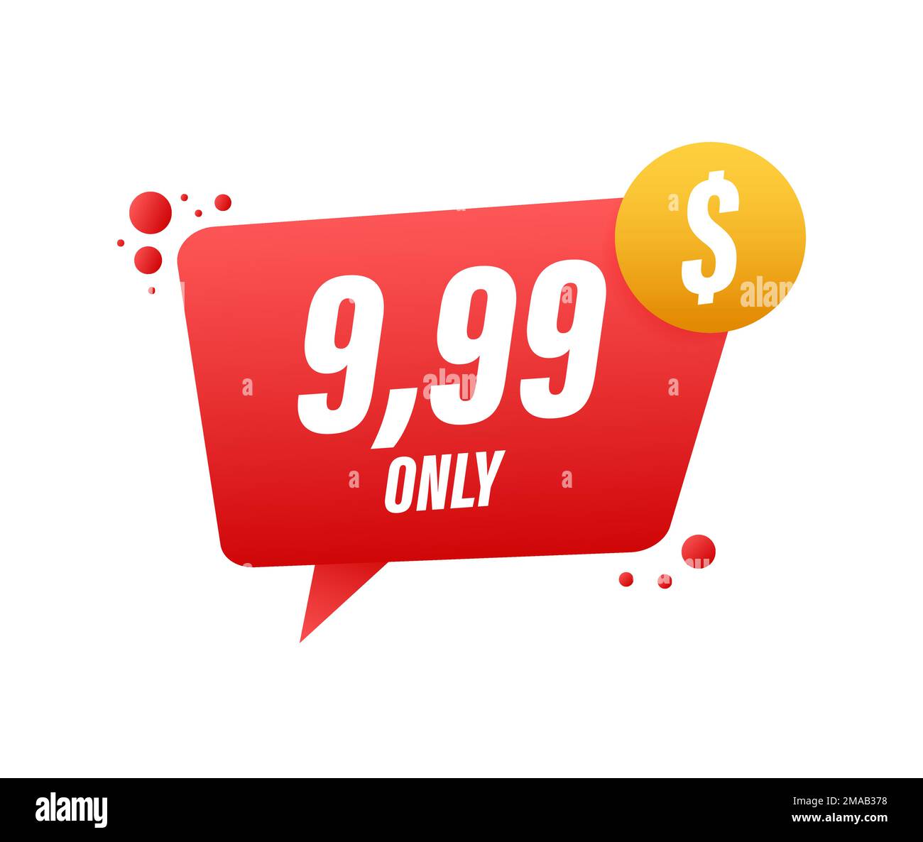 Discount sticker. Template with 99 only. Vector template design. Sale ...