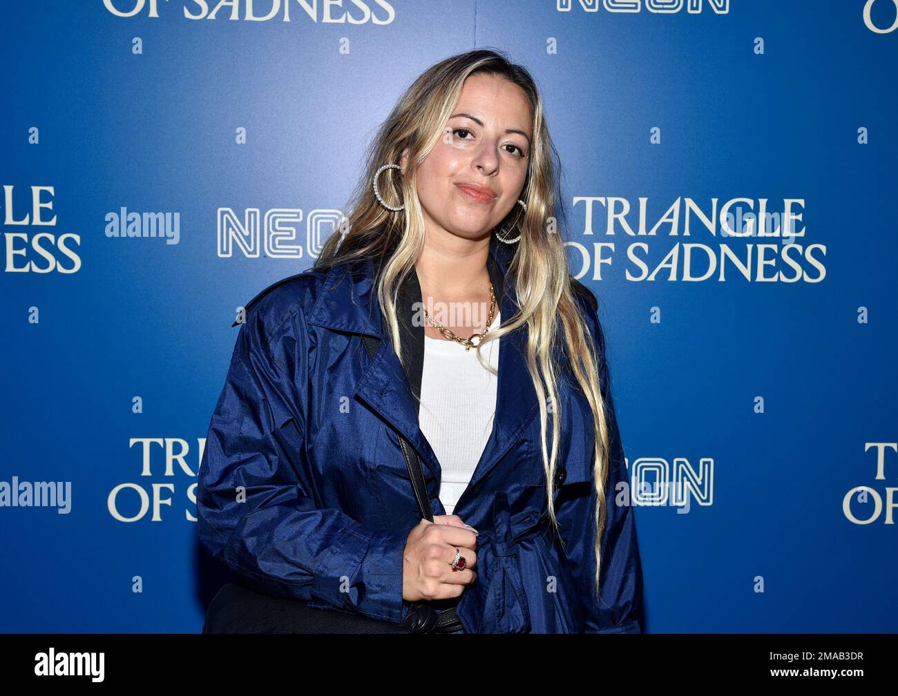 Crystal Moselle attends a special screening of "Triangle of Sadness ...