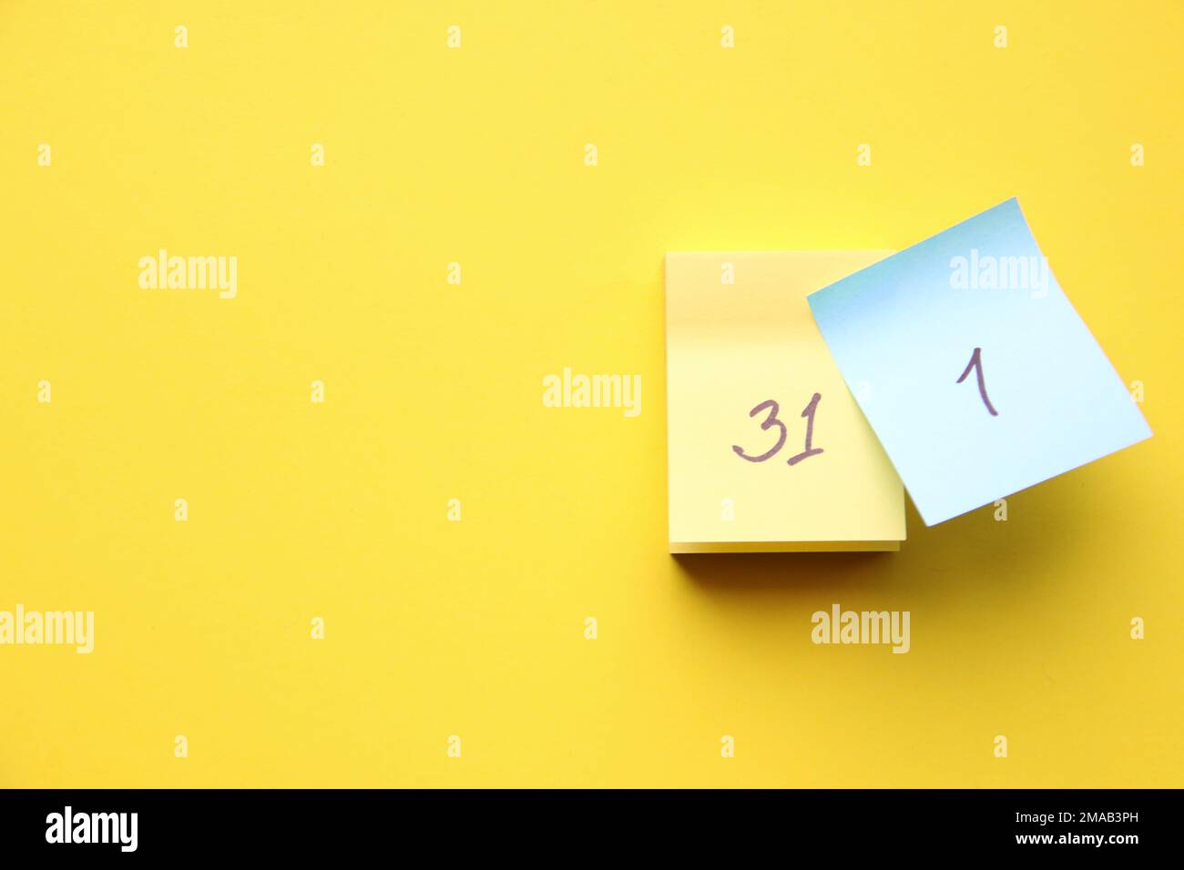 The number 1 and 31 in the calendar. Calendar pages Stock Photo - Alamy