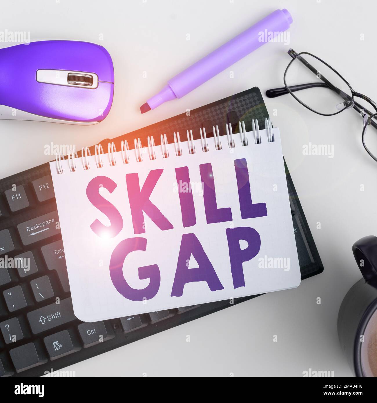 Writing displaying text Skill Gap. Word for Refering to a person's ...