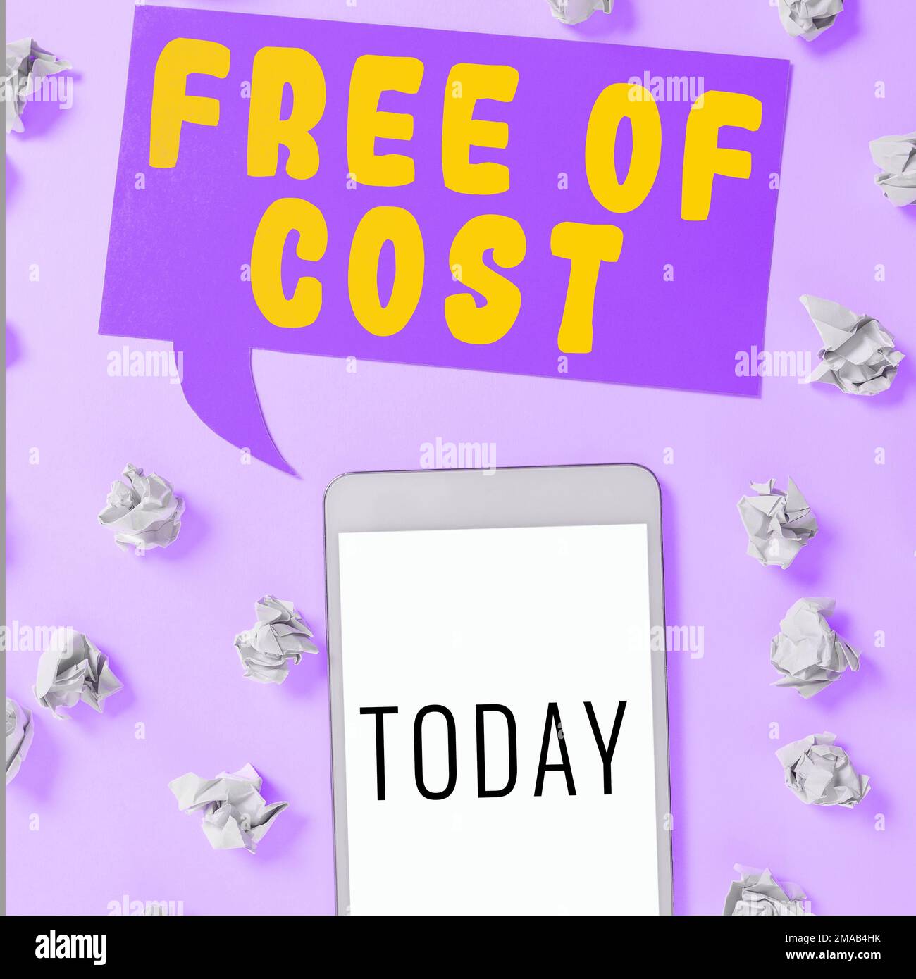 Handwriting text Free Of Cost. Business concept No price for a trial ...