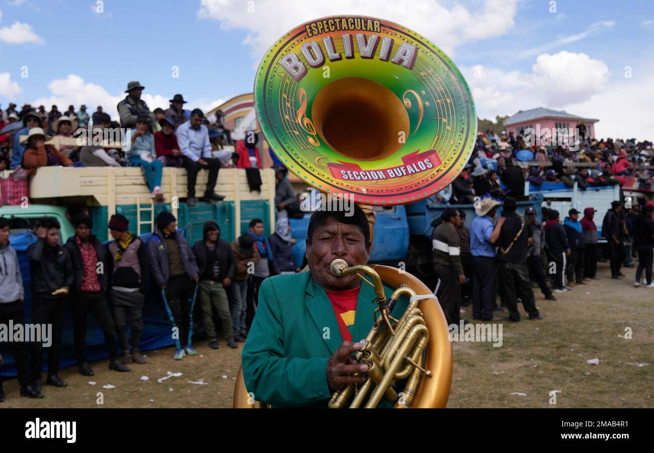A musician plays during the Our Lady of the Rosary festival in the ...
