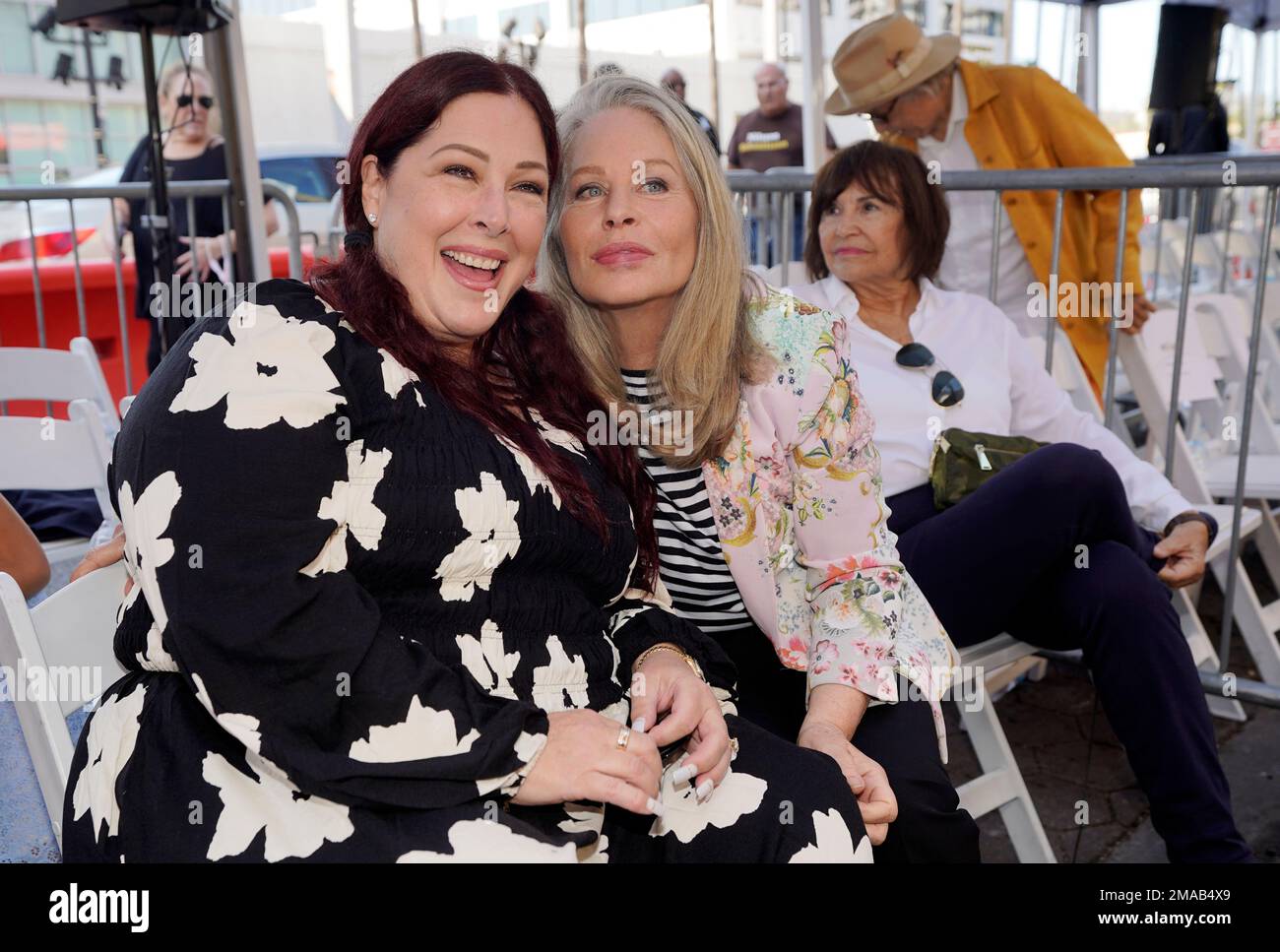 Carnie Wilson, left, and Beverly D'Angelo pose together before a ...