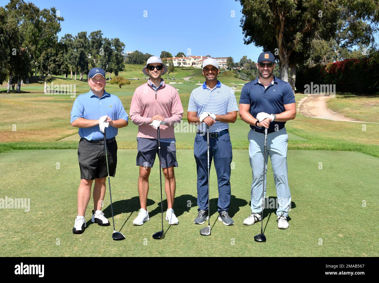 Drew Flahive, from left, Chris Avallone, Summit Walia, and Bryan Slotkin attend the 2022 Emmys ...