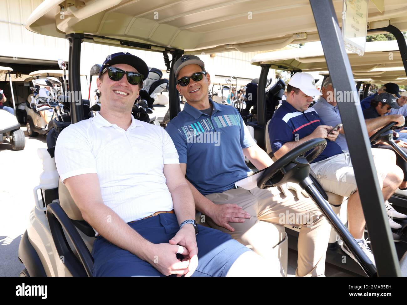 Ken Augusta, left, and Paul Chen attend the 2022 Emmys Golf Classic ...
