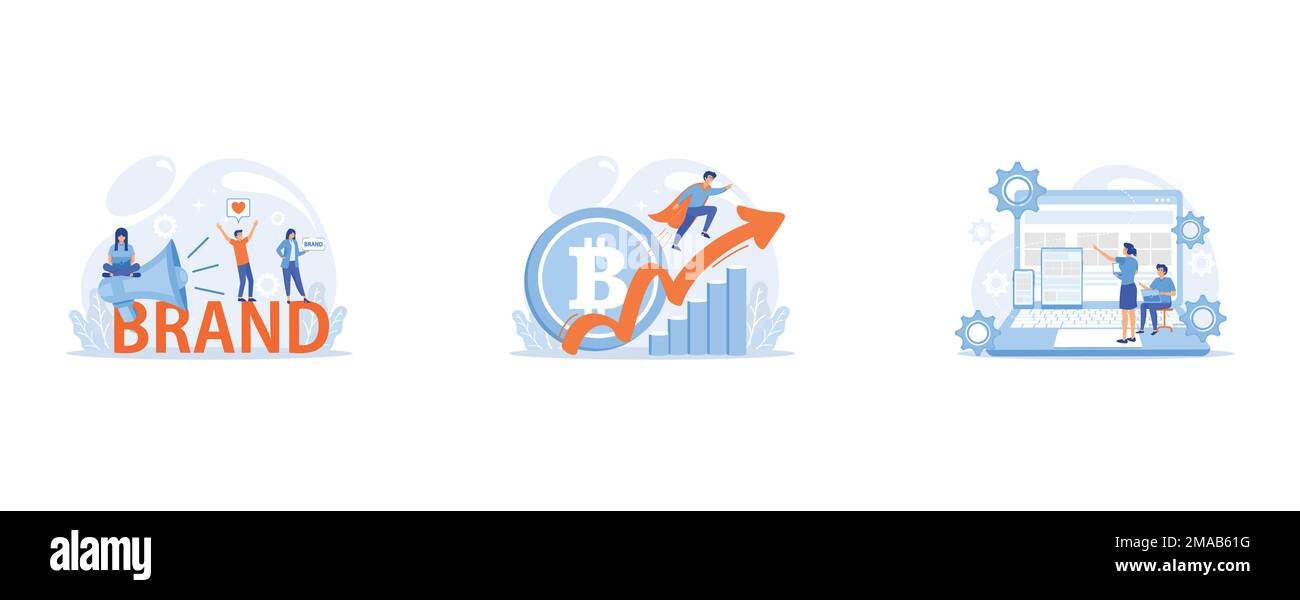 Mockup gadget brand identity Stock Vector Images - Alamy