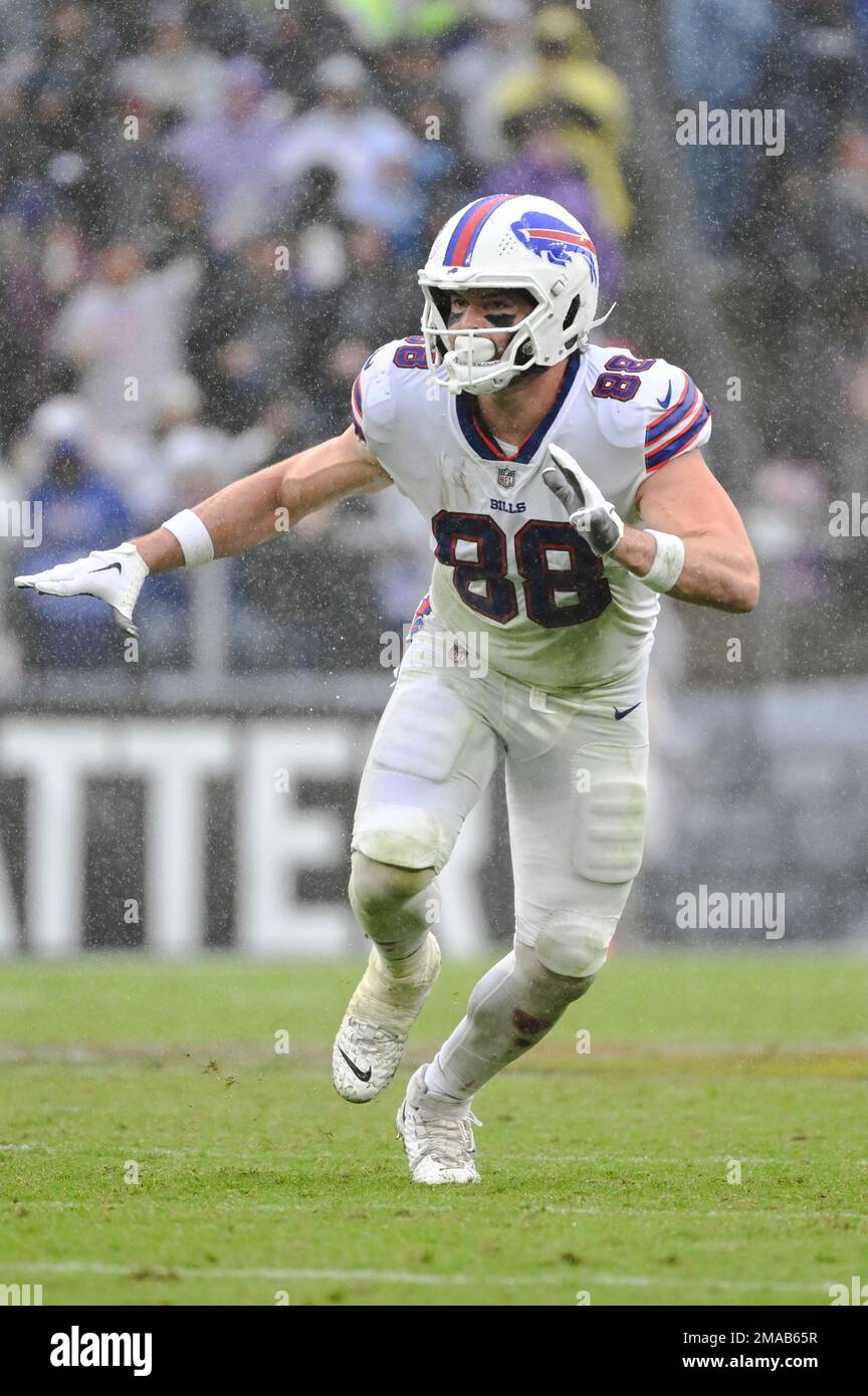 Buffalo Bills tight end Dawson Knox (88) in action during the second ...