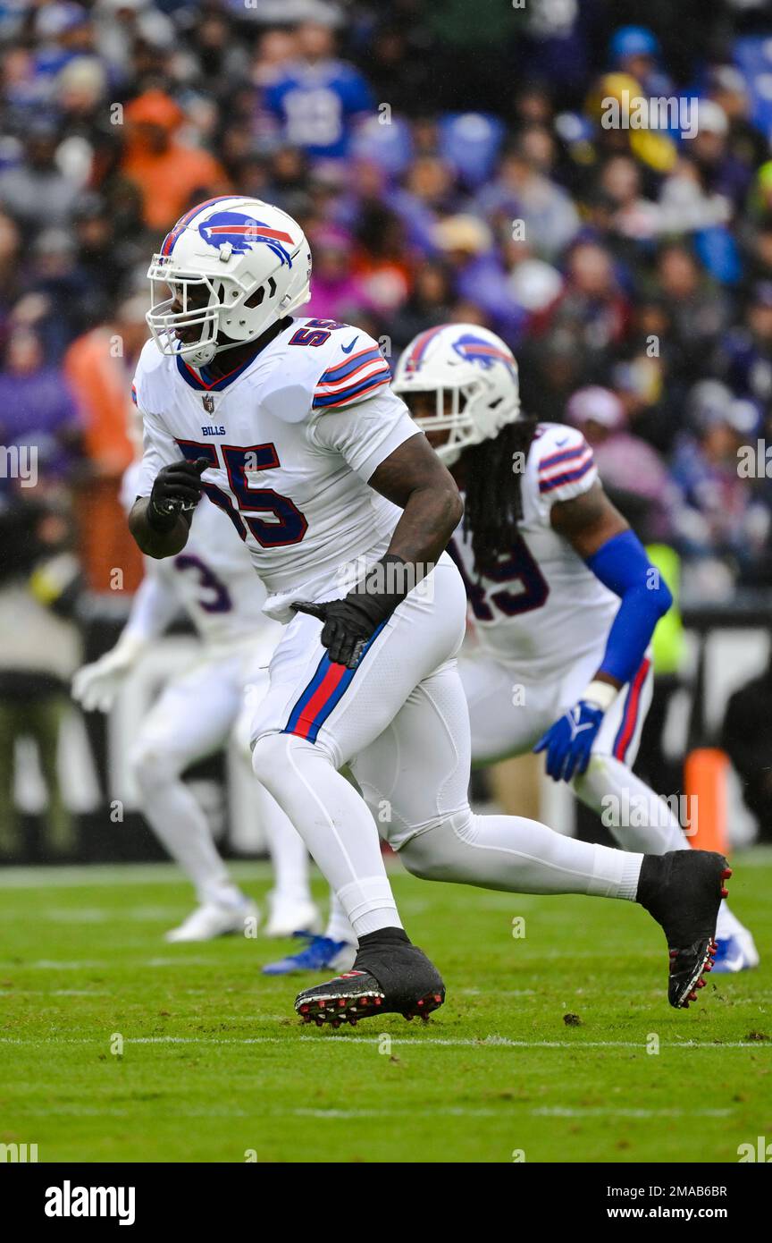 Buffalo Bills defensive end Boogie Basham (55) in action during the ...