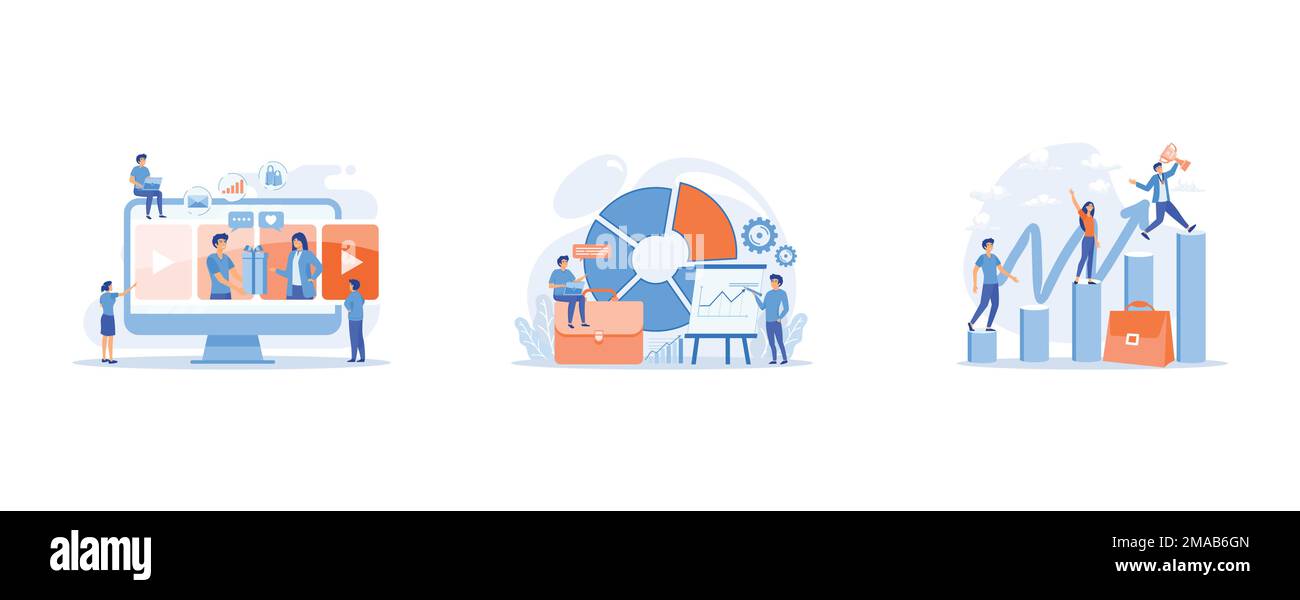 Sales team vector vectors hi-res stock photography and images - Alamy