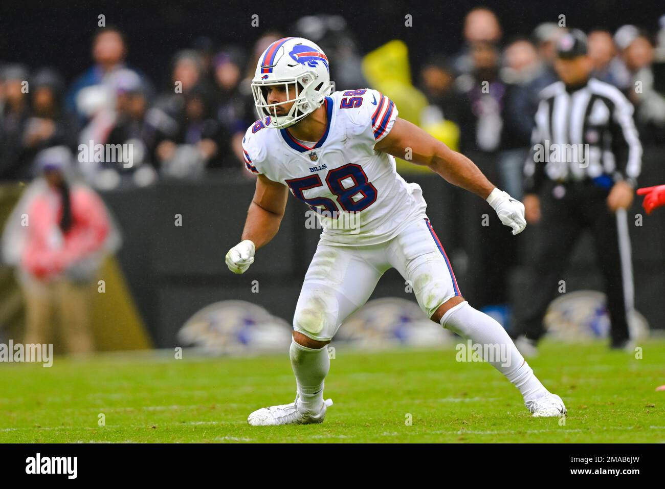Buffalo Bills linebacker Matt Milano (58) in action during the first ...