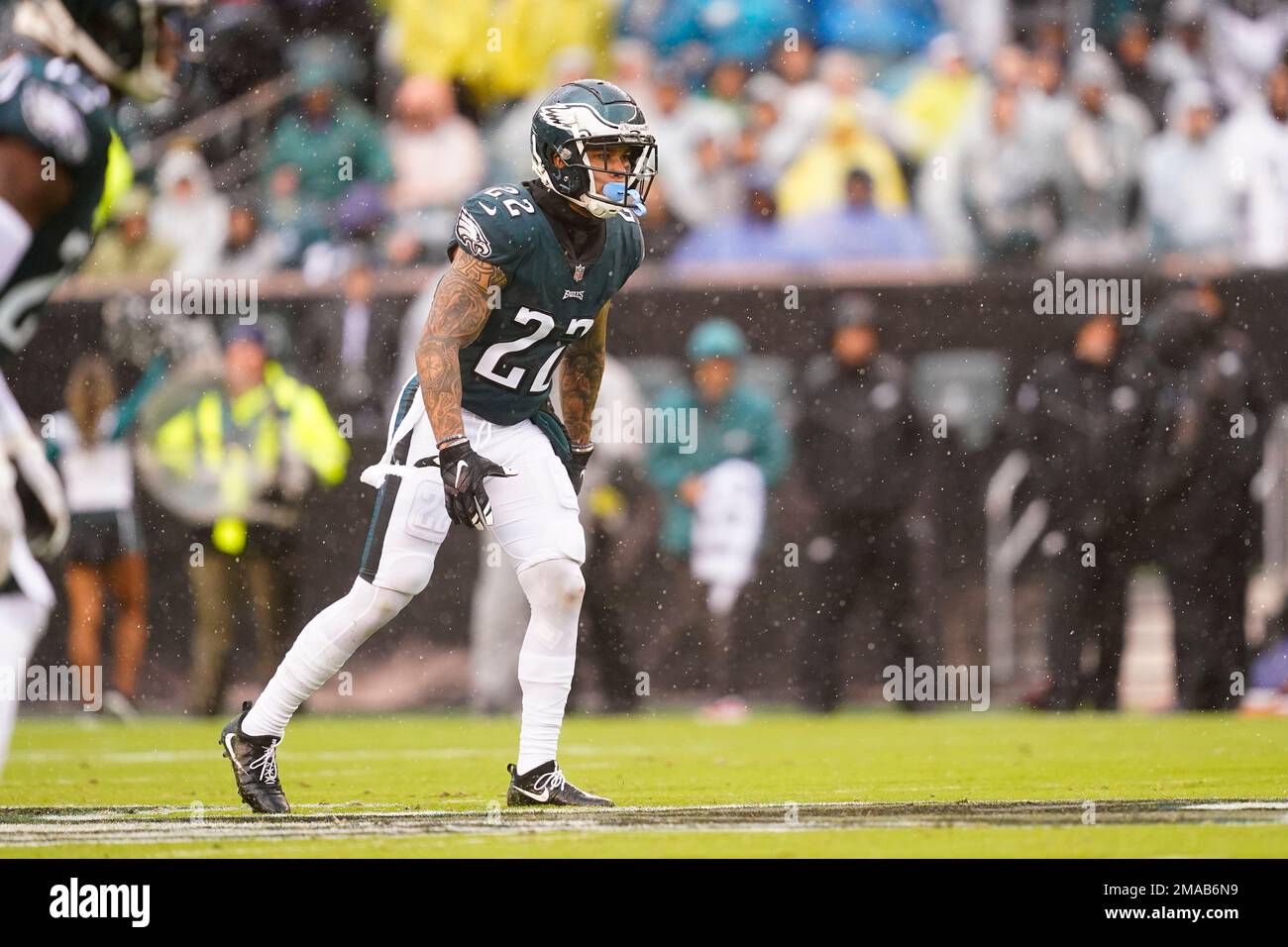Philadelphia Eagles' Marcus Epps in action during an NFL football game ...