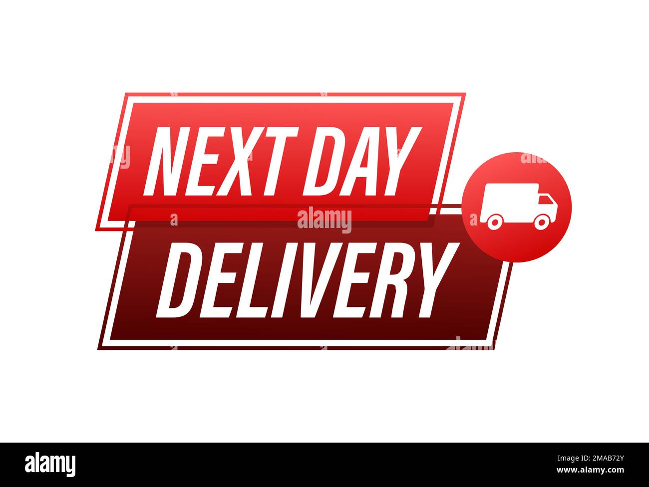 Next day delivery sign, label. Vector stock illustration Stock Vector ...