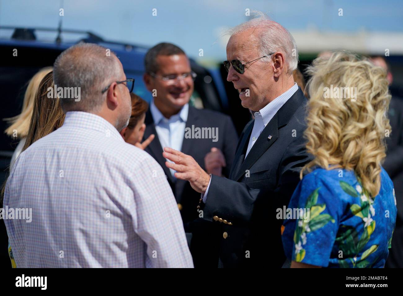 President Joe Biden and first lady Jill Biden arrive in Ponce, Puerto ...