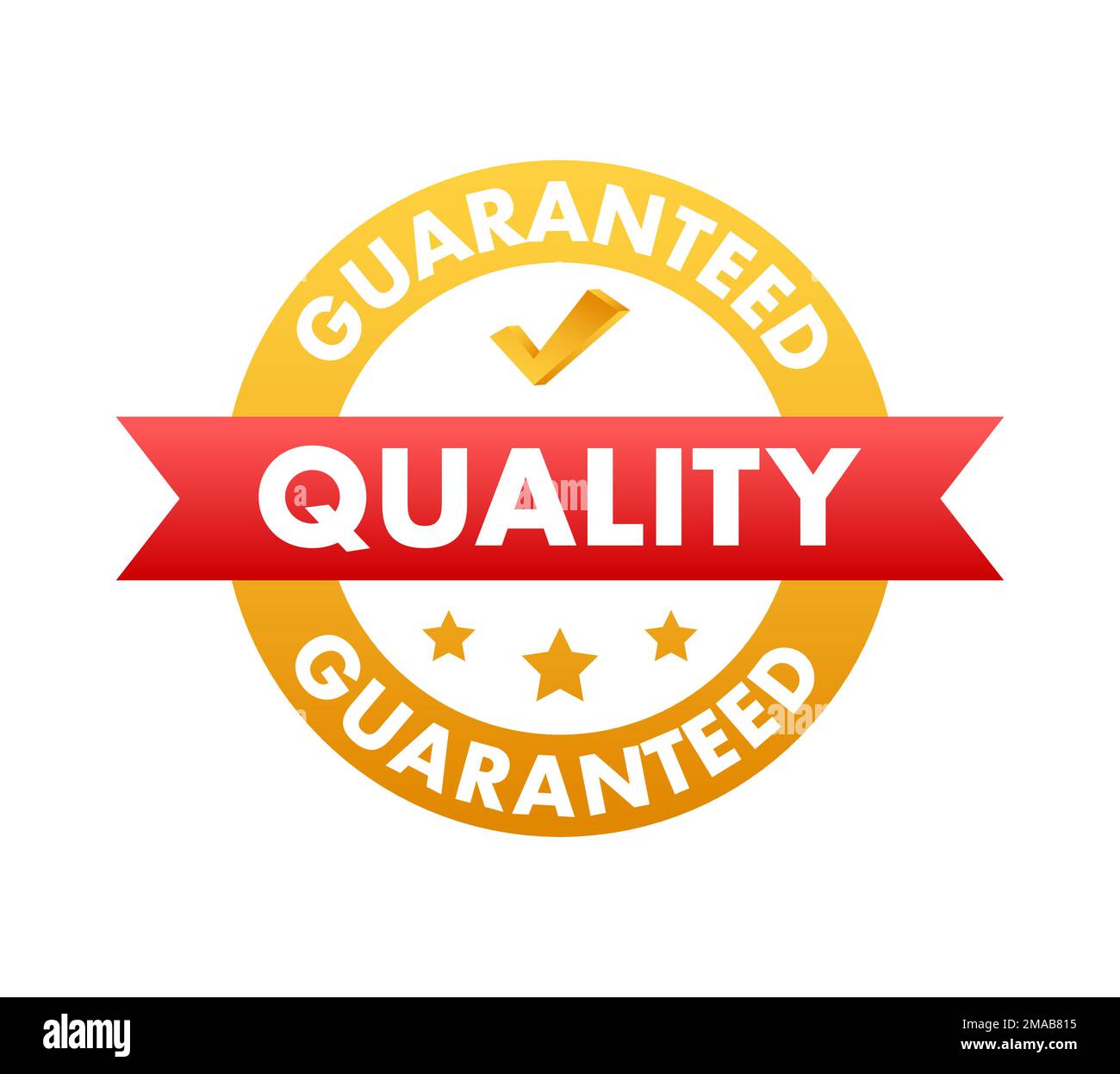 Quality guaranteed. Check mark. Premium quality symbol. Vector stock ...