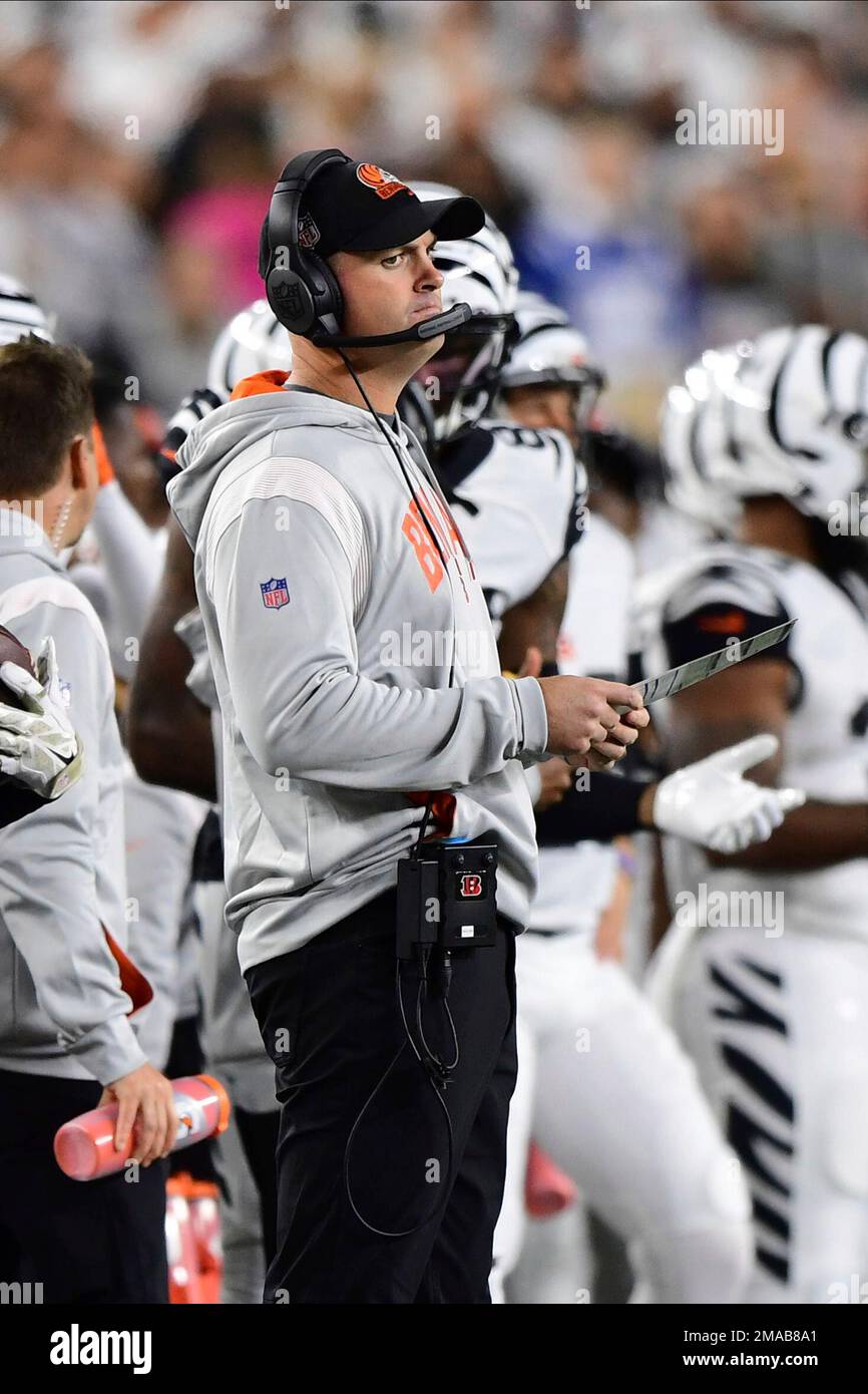 Cincinnati Bengals head coach Zac Taylor looks on during an NFL ...