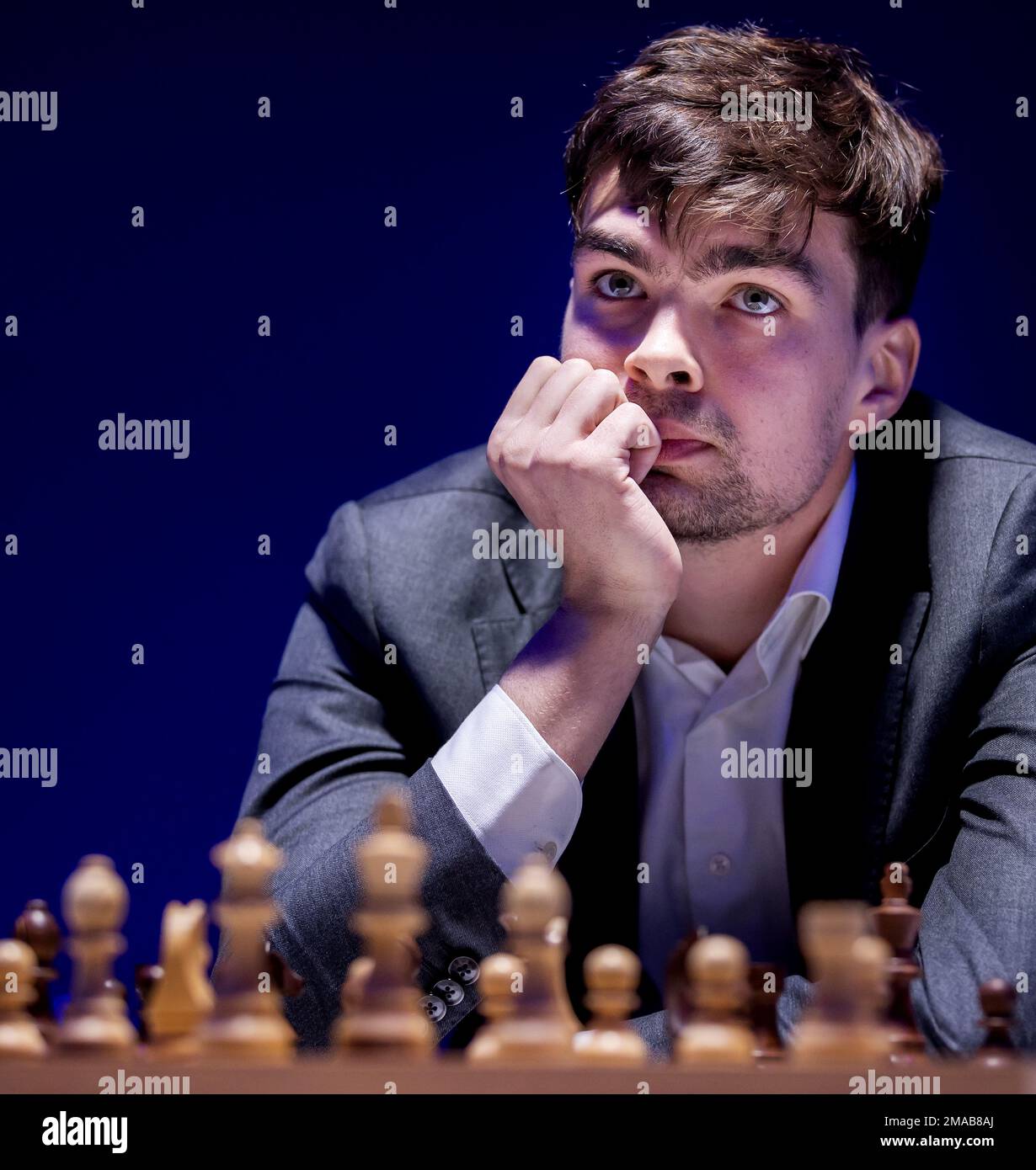 AMSTERDAM - Jorden van Foreest during the fifth round of the Tata Steel ...