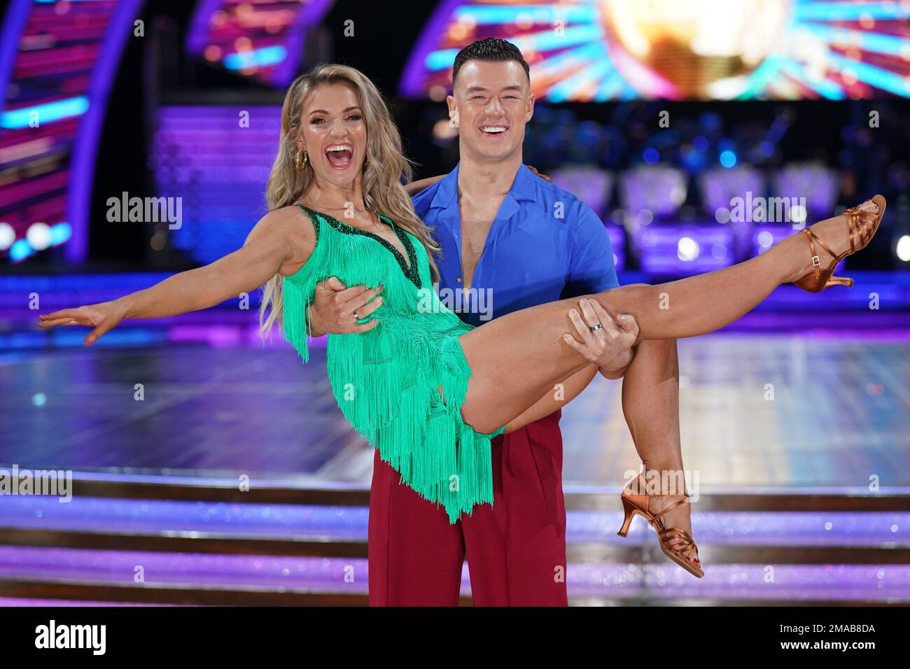 Helen Skelton and Kai Widdrington during the Strictly Come Dancing Live ...