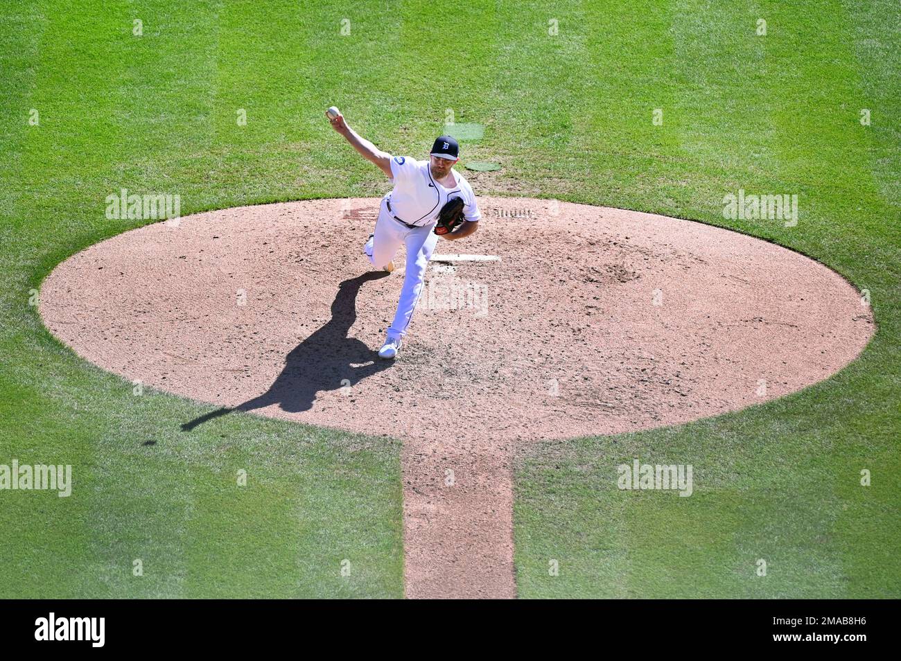 Detroit Tigers relief pitcher Will Vest throws against the Minnesota ...