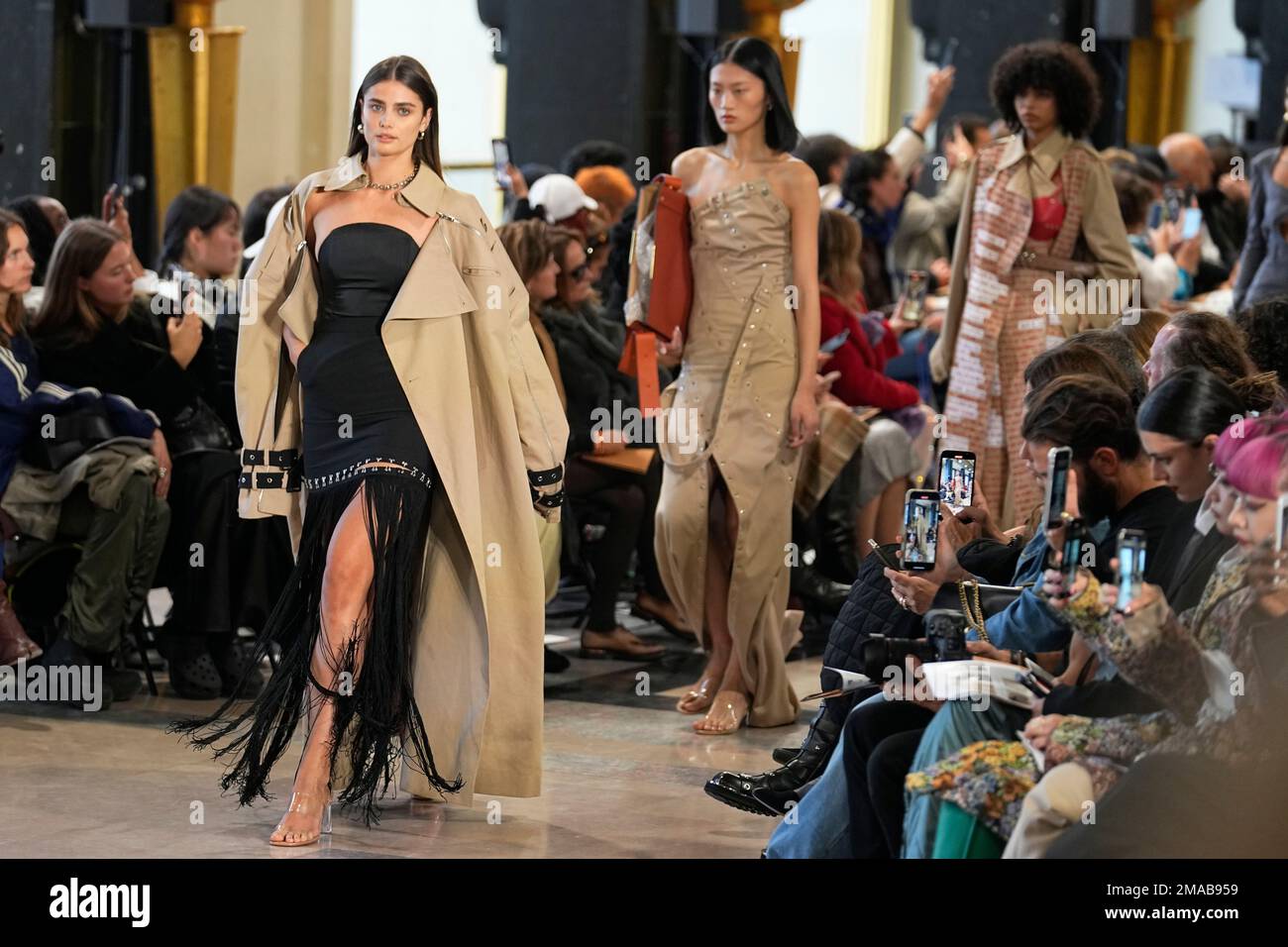 Models wear creations for Rokh's ready-to-wear Spring/Summer 2023 ...