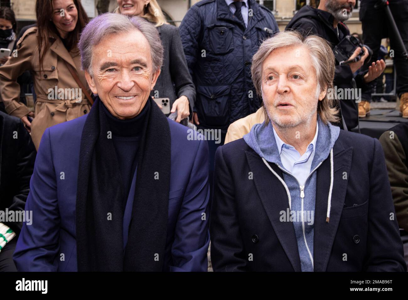 Bernard Arnault and Paul McCartney attend the Stella McCartney ready-to ...