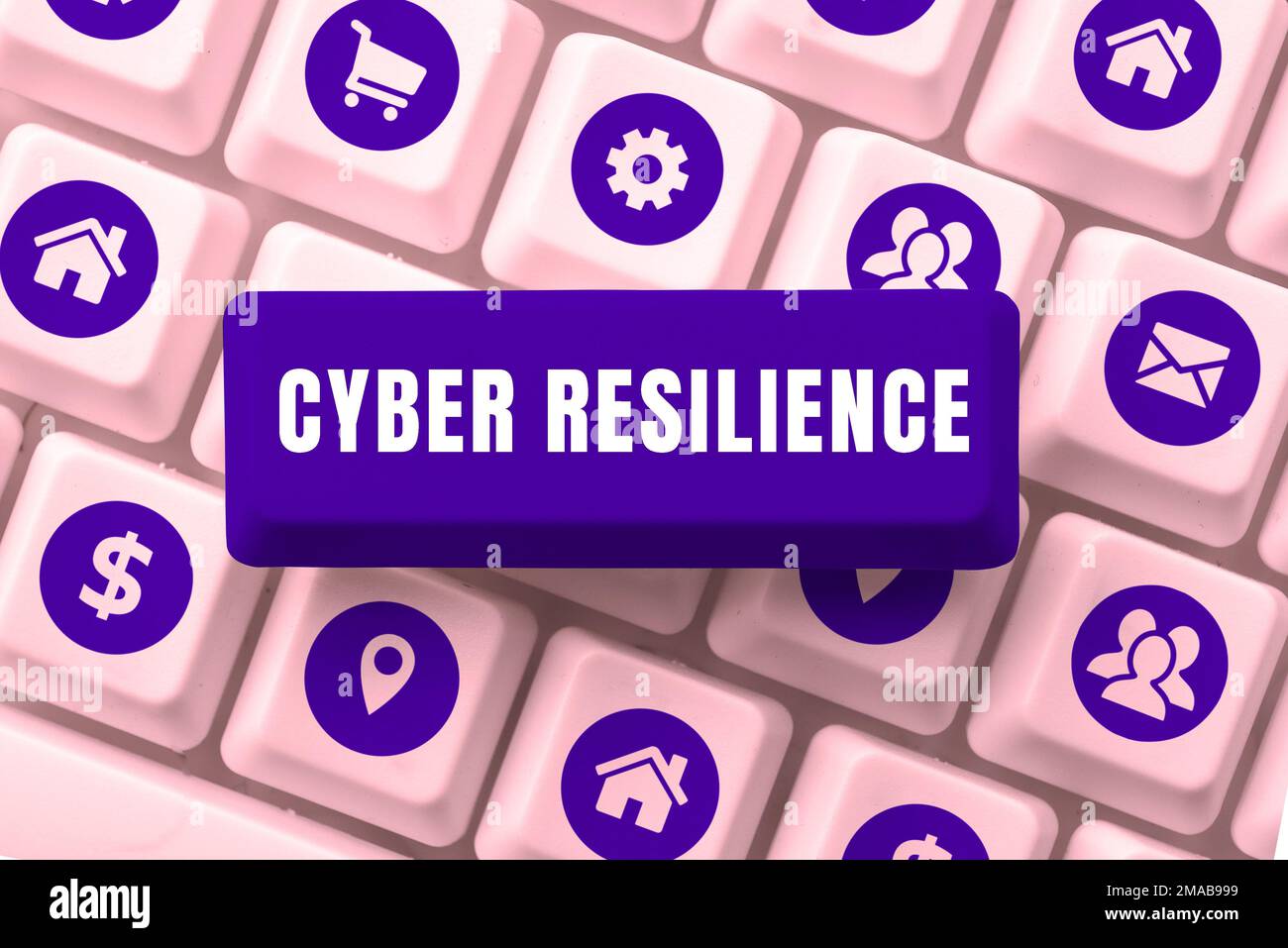 Conceptual caption Cyber Resilience. Business approach measure of how ...