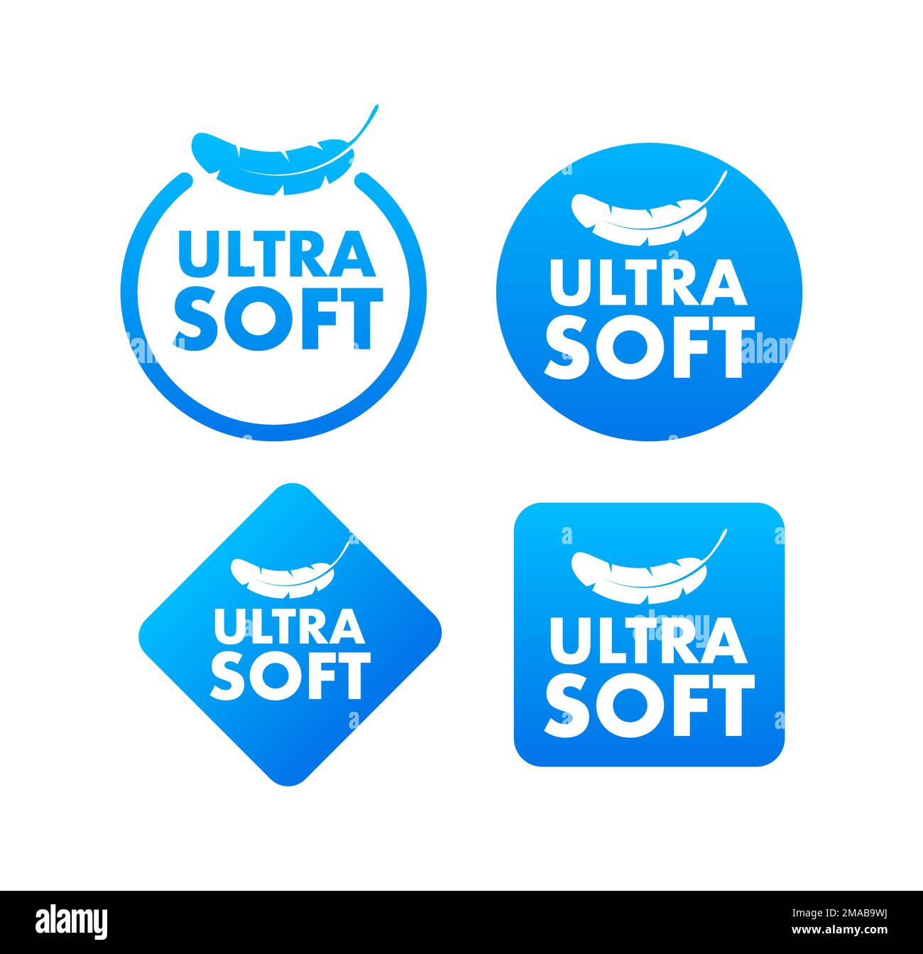 Ultra Soft icon. Bird Feather. Vector stock illustration Stock Vector ...