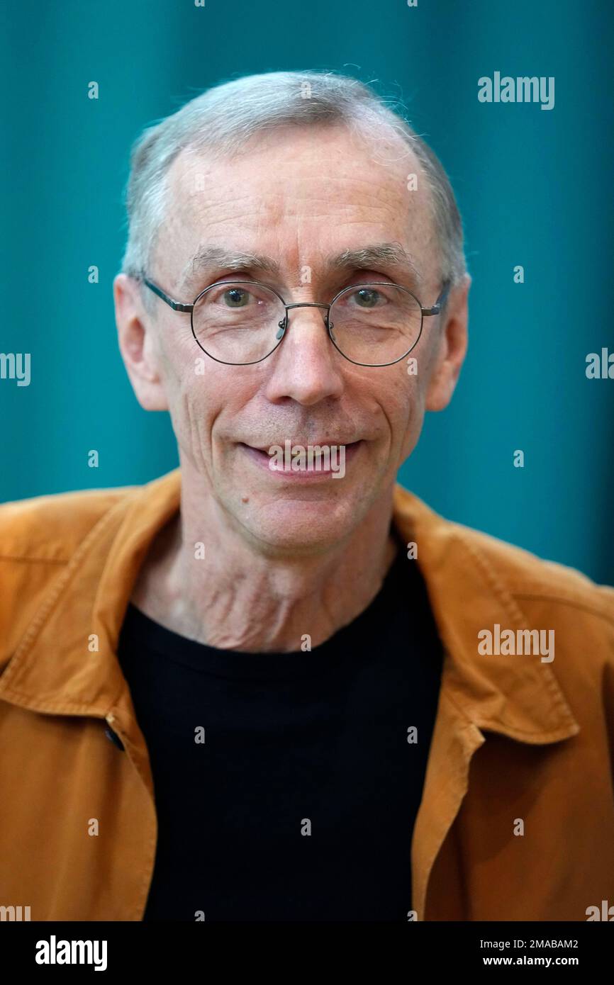 Swedish scientist Svante Paabo smiles to the camera at the Max Planck ...