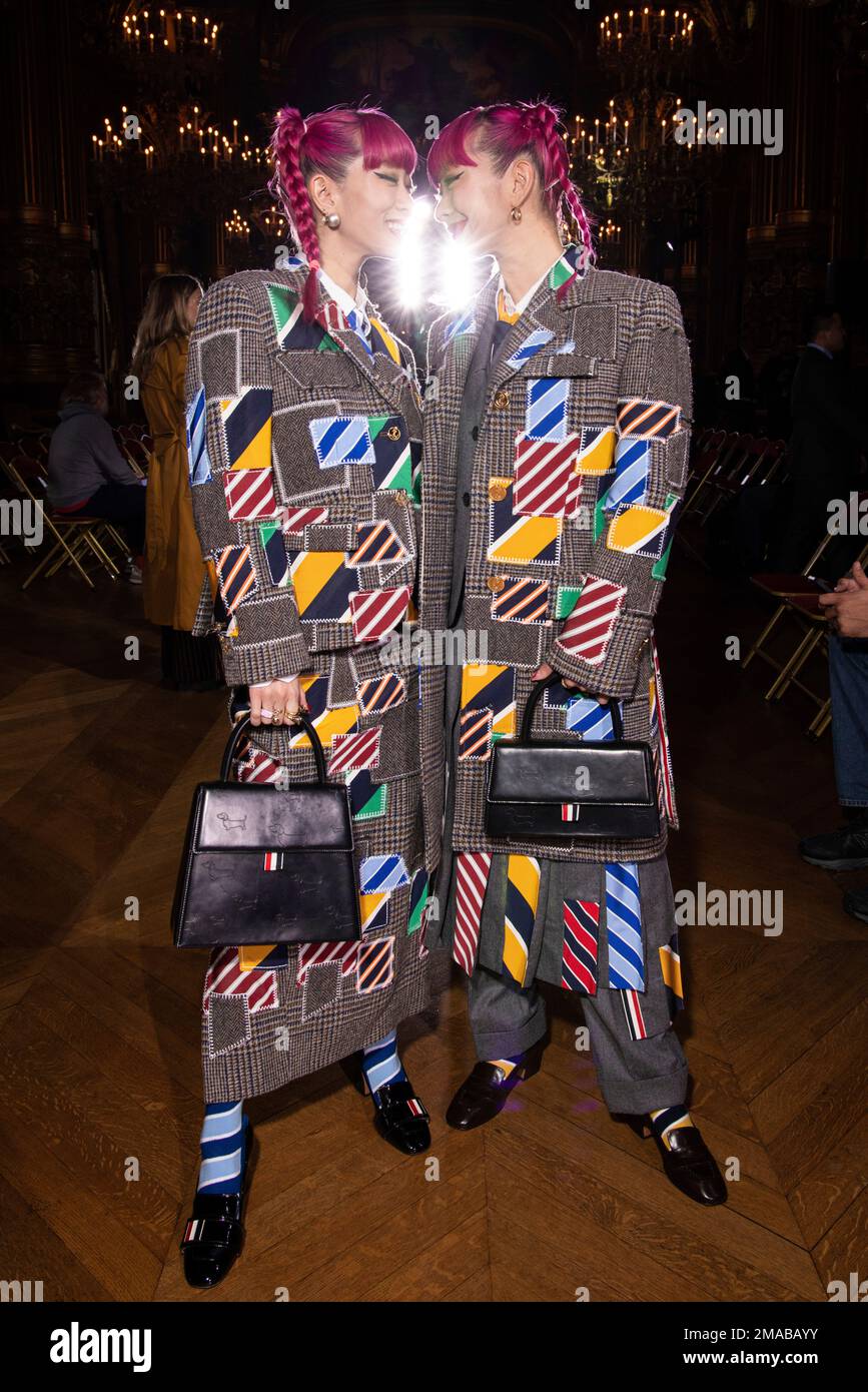Amiaya attend the Thom Browne ready-to-wear Spring/Summer 2023 fashion ...