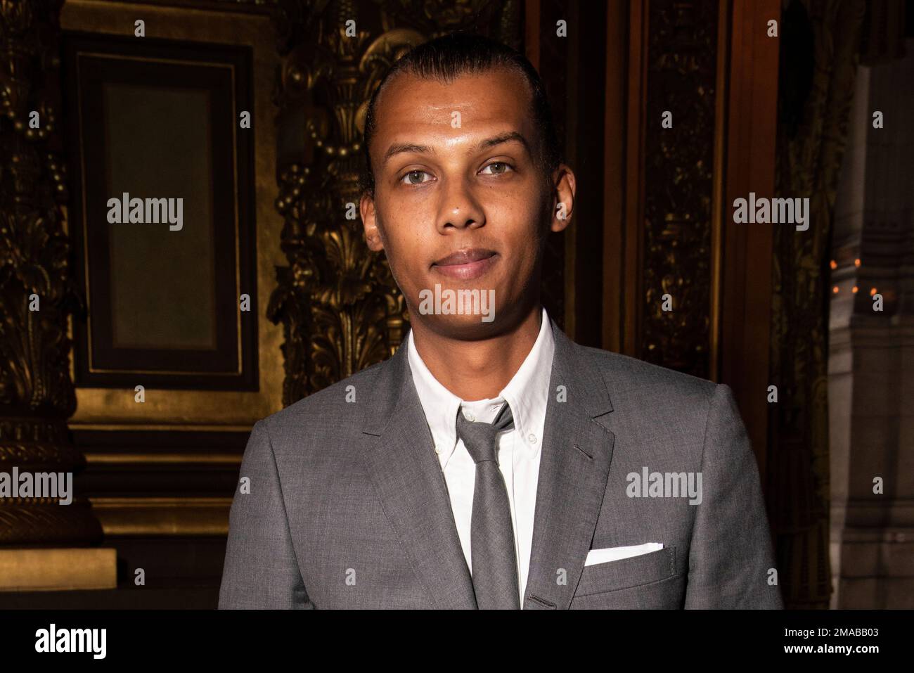 Stromae attends the Thom Browne ready-to-wear Spring/Summer 2023 ...