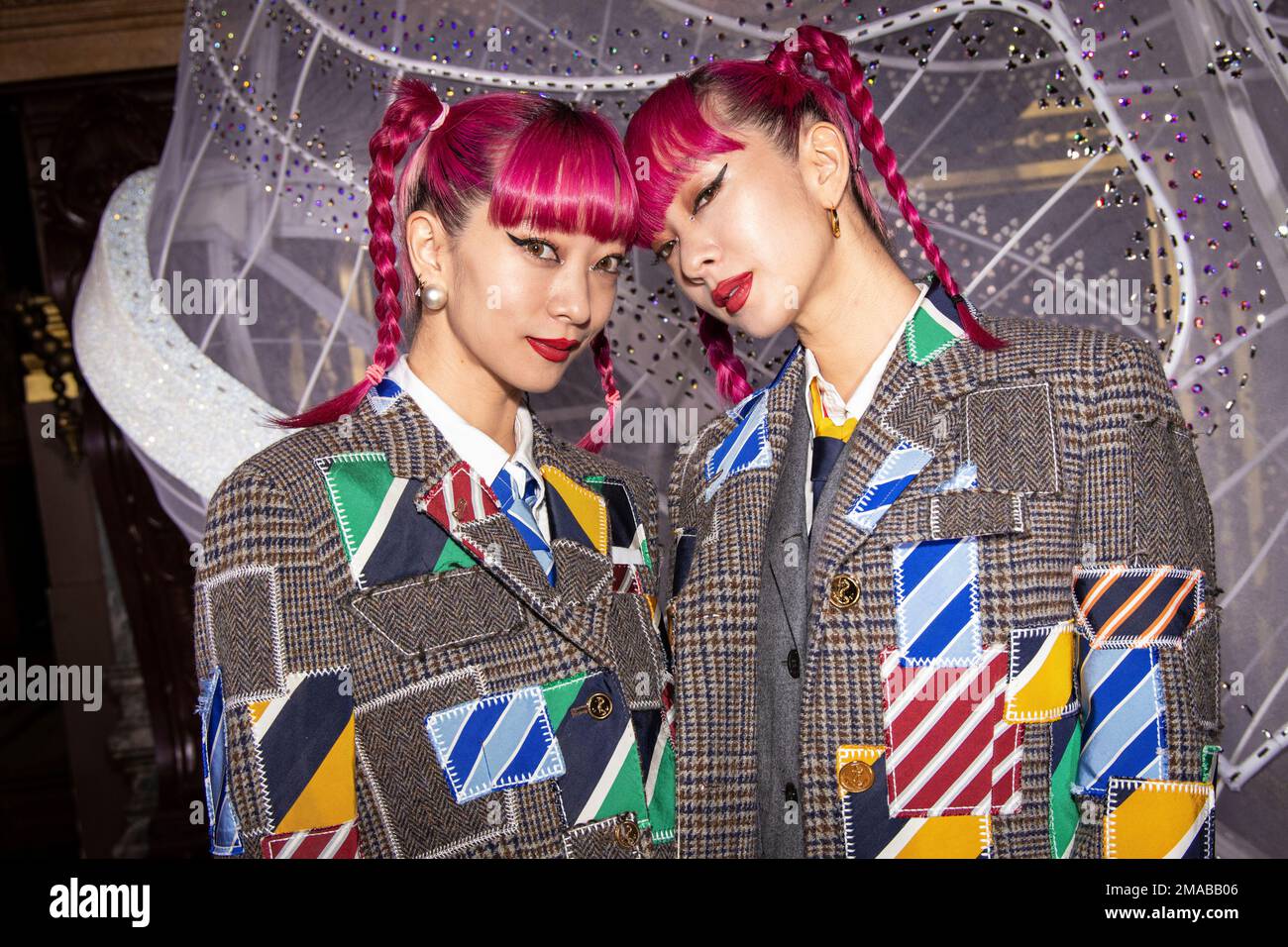 Amiaya attend the Thom Browne ready-to-wear Spring/Summer 2023 fashion ...