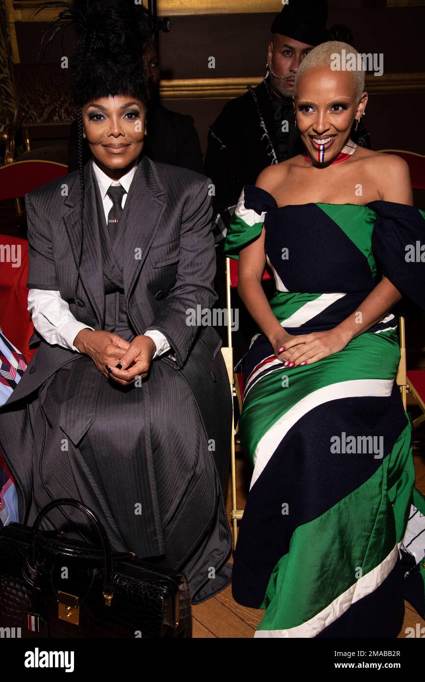 Janet Jackson and Doja Cat attend the Thom Browne ready-to-wear Spring ... Janet Jackson and Doja Cat attend the Thom Browne ready-to-wear Spring ...