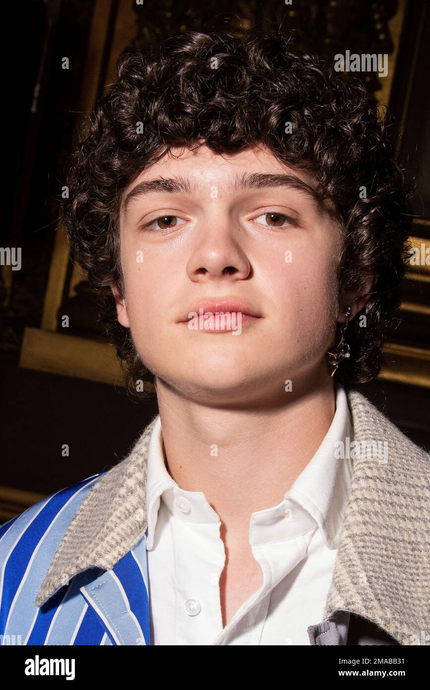 Noah Jupe attends the Thom Browne ready-to-wear Spring/Summer 2023 ...