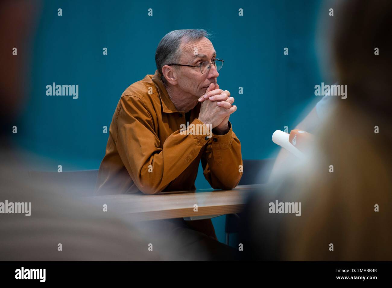 Swedish scientist Svante Paabo attends a press conference at the Max ...