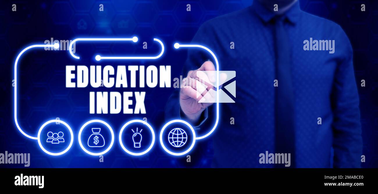 Writing displaying text Education Index. Conceptual photo aiming to ...