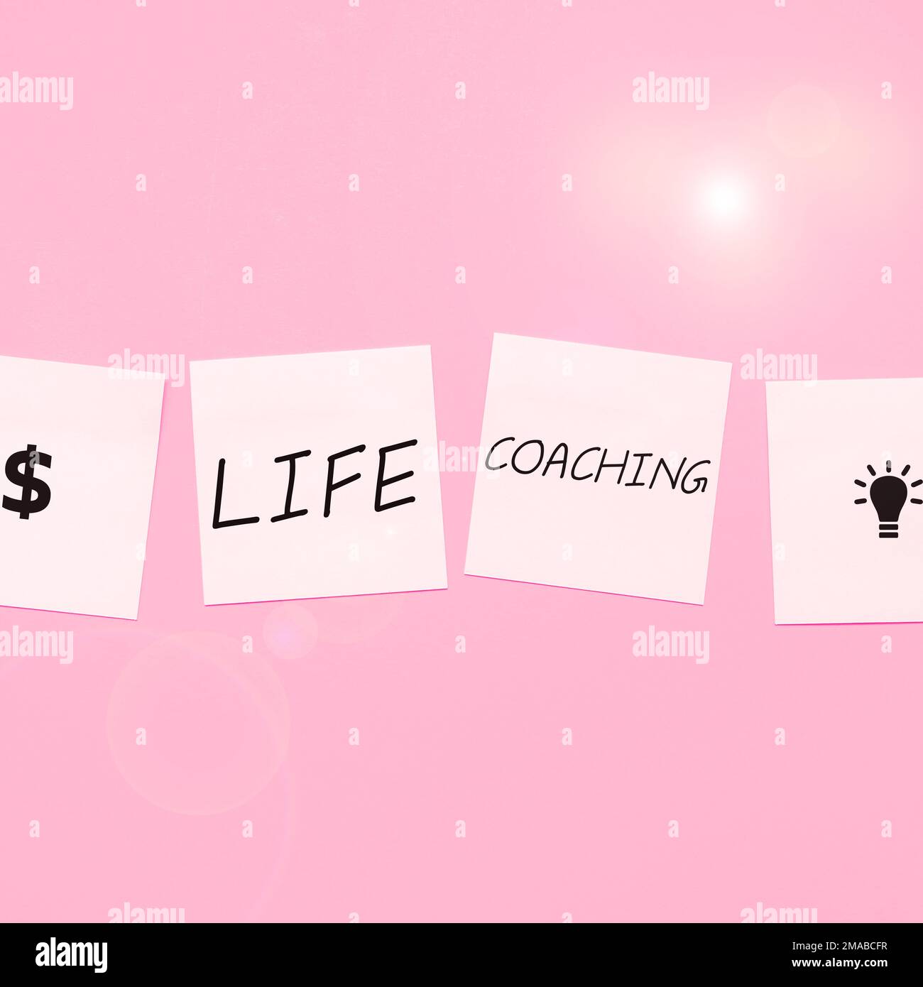 Sign displaying Life Coaching. Business concept Improve Lives by ...