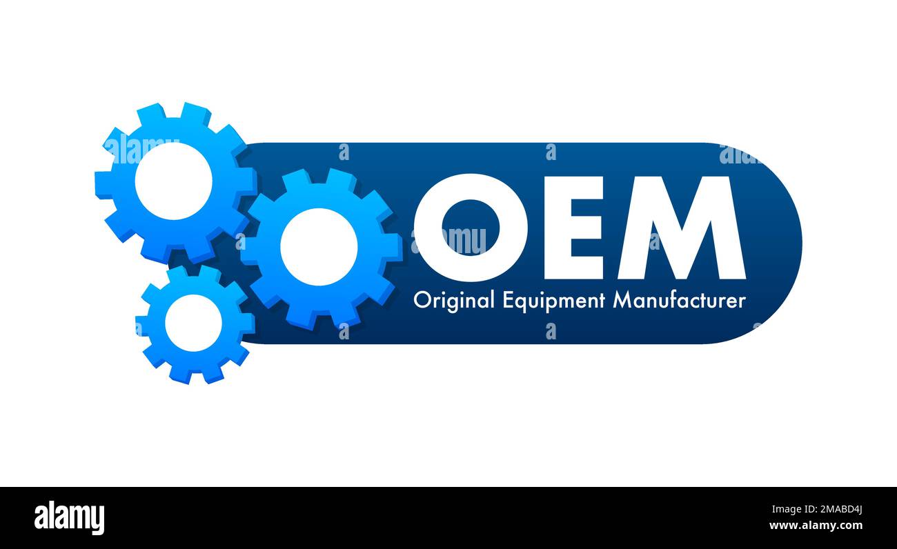 OEM - Original Equipment Manufacturer. Vector stock illustration Stock ...