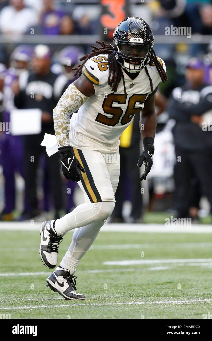 New Orleans Saints linebacker Demario Davis (56) in action during an ...