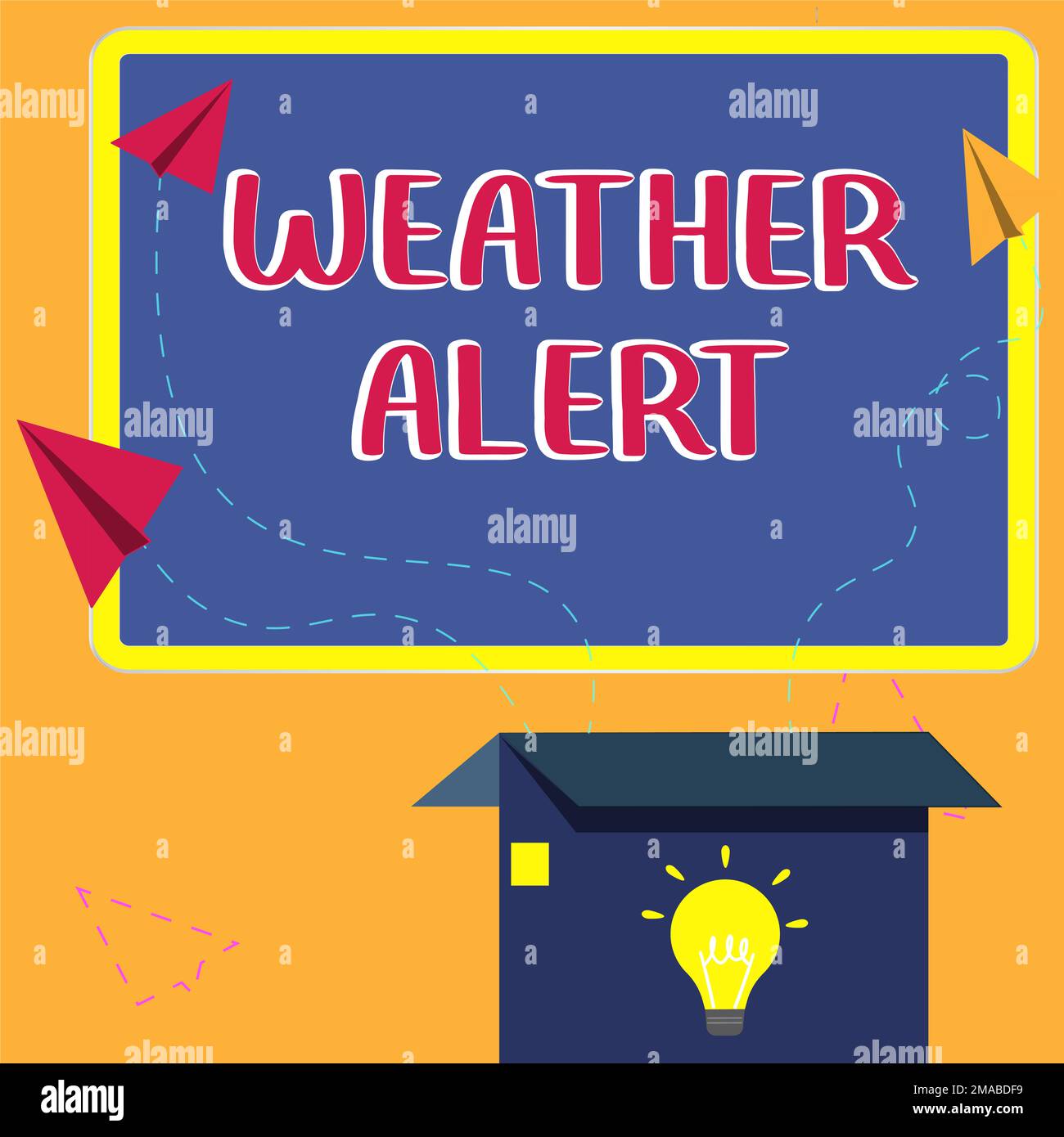 Writing displaying text Weather Alert. Concept meaning urgent warning ...