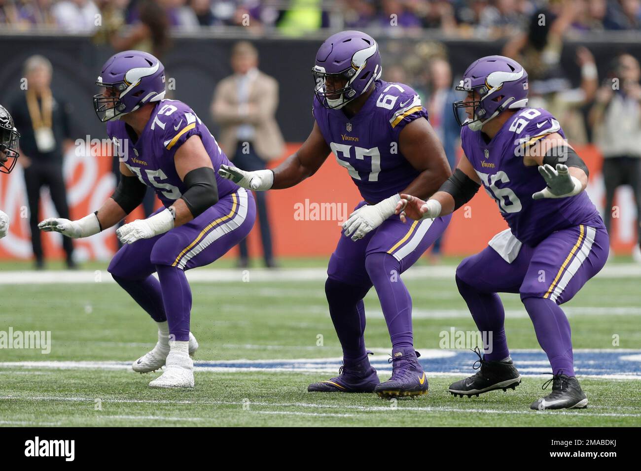 Minnesota Vikings offensive tackle Brian O'Neill (75), Minnesota ...