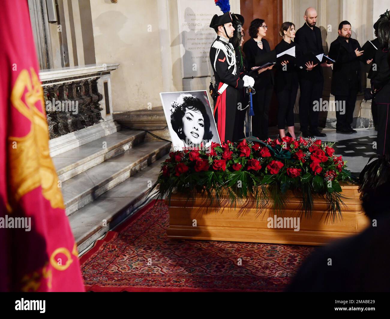 Rome, Italy. 19th Jan, 2023. Rome, funeral of Gina Lollobrigida in the ...