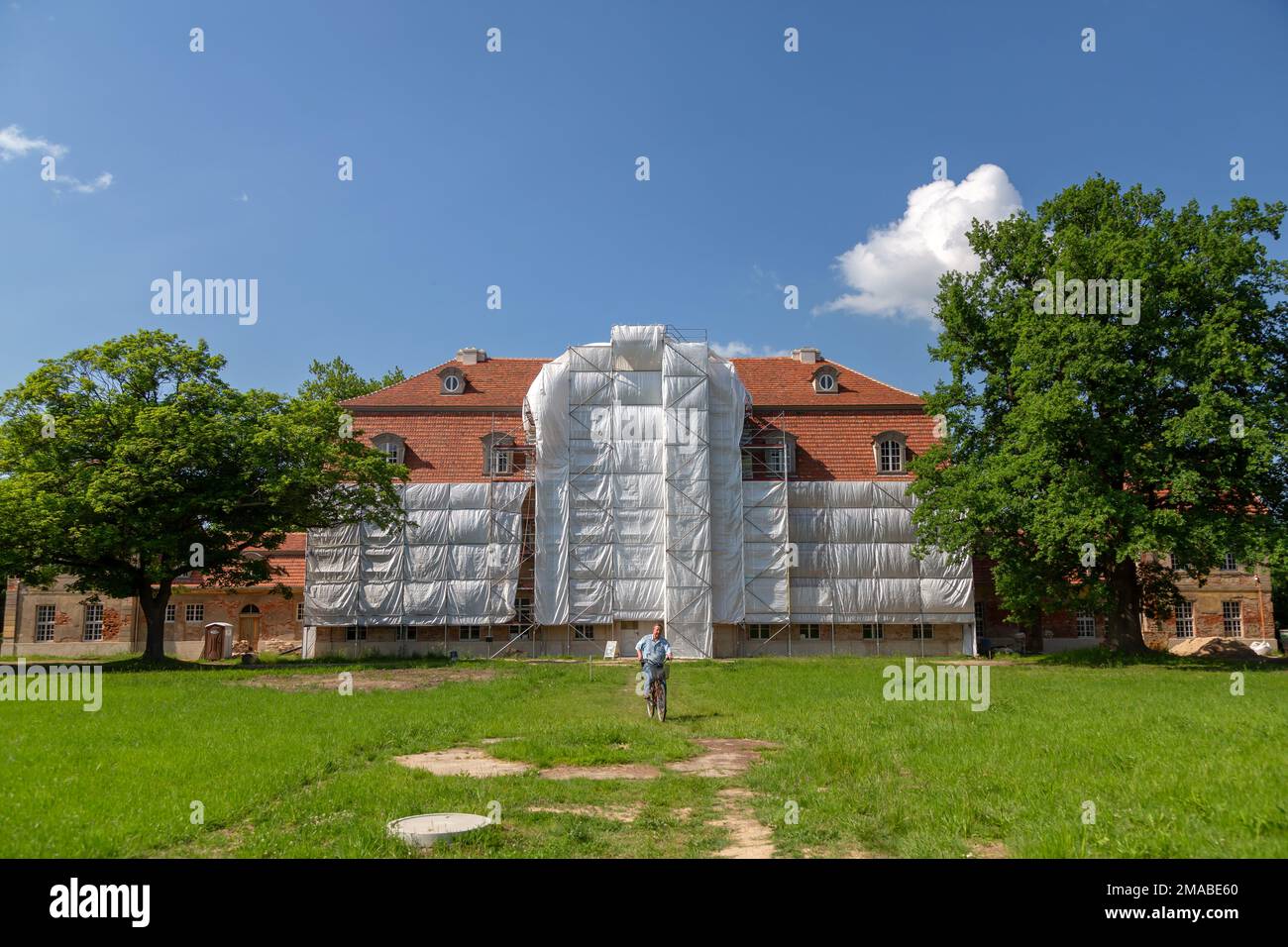 Redevelopment and restoration manor house kummerow castle hi-res stock ...