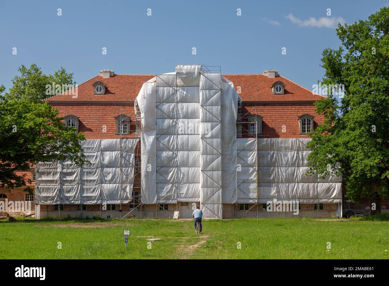 Redevelopment and restoration manor house kummerow castle hi-res stock ...
