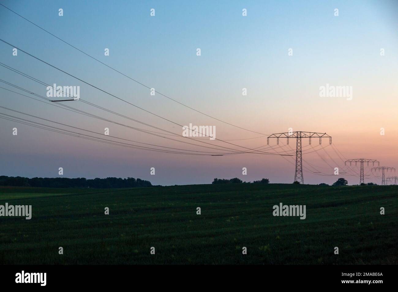 03.06.2016, Germany, Mecklenburg-Western Pomerania, Kaemmerich - Power ...