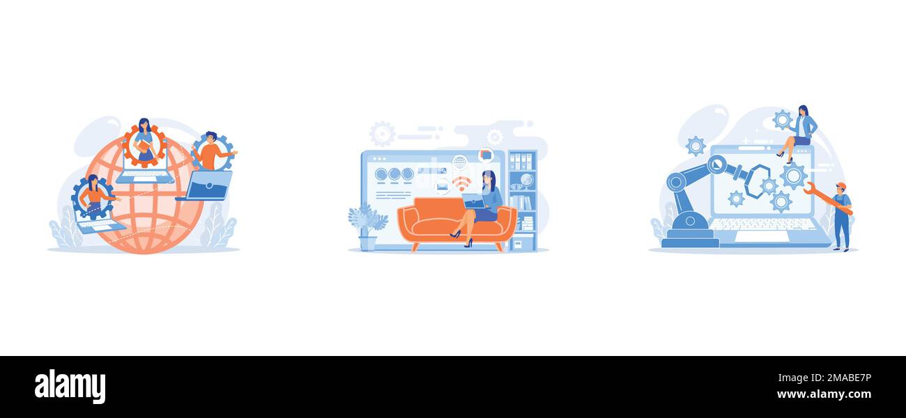 Group webcast Stock Vector Images - Alamy