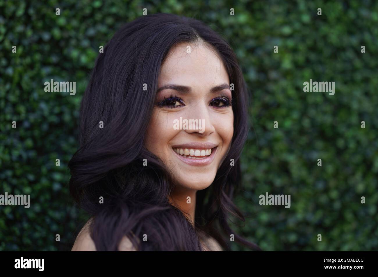 Ariana Guerra arrives at the Imagen Awards on Sunday, Oct. 2, 2022, at ...