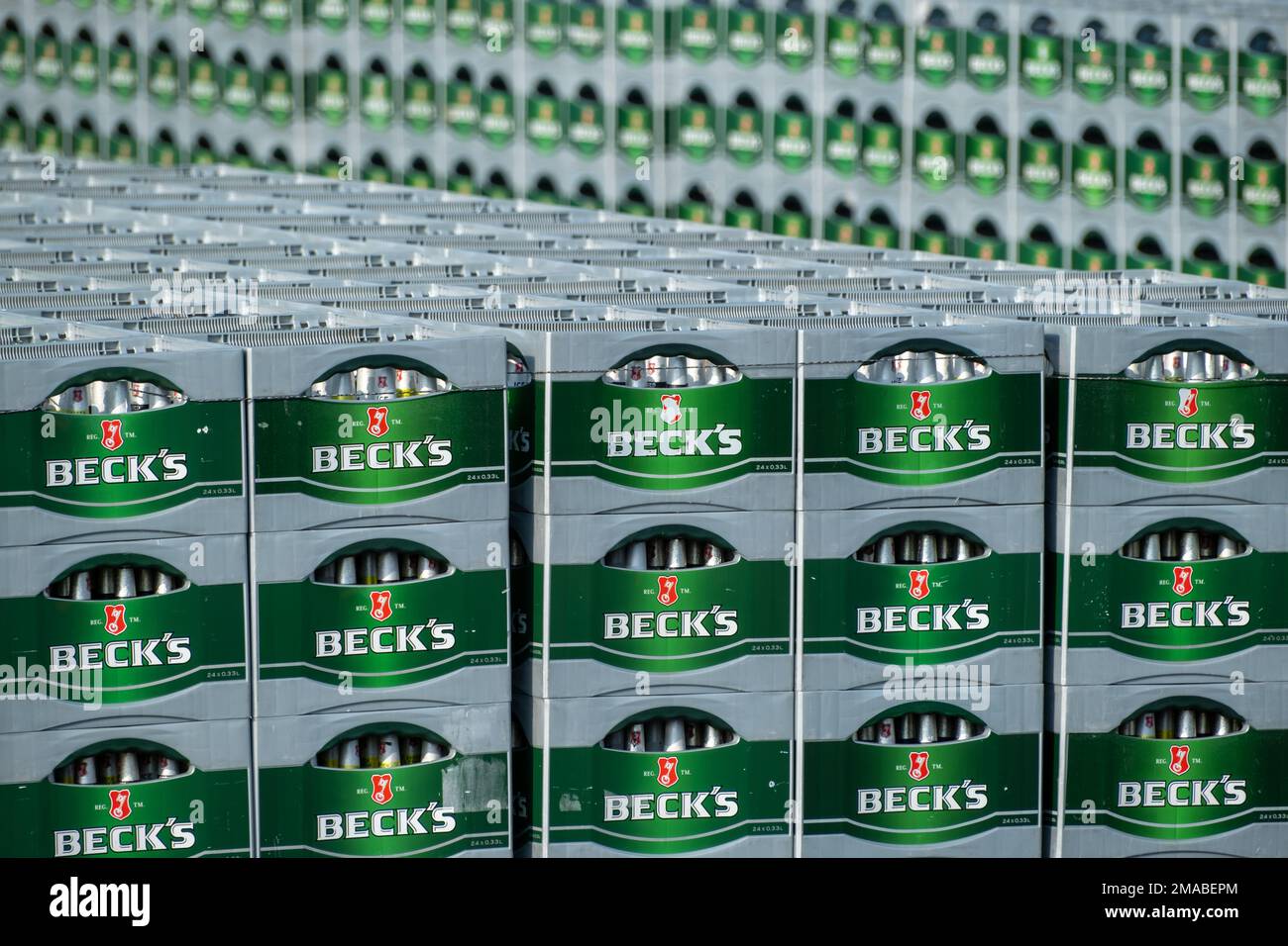 16.07.2021, Germany, Bremen, Bremen - Brauerei Beck GmbH & Co. KG, part of the Anheuser-Busch ...