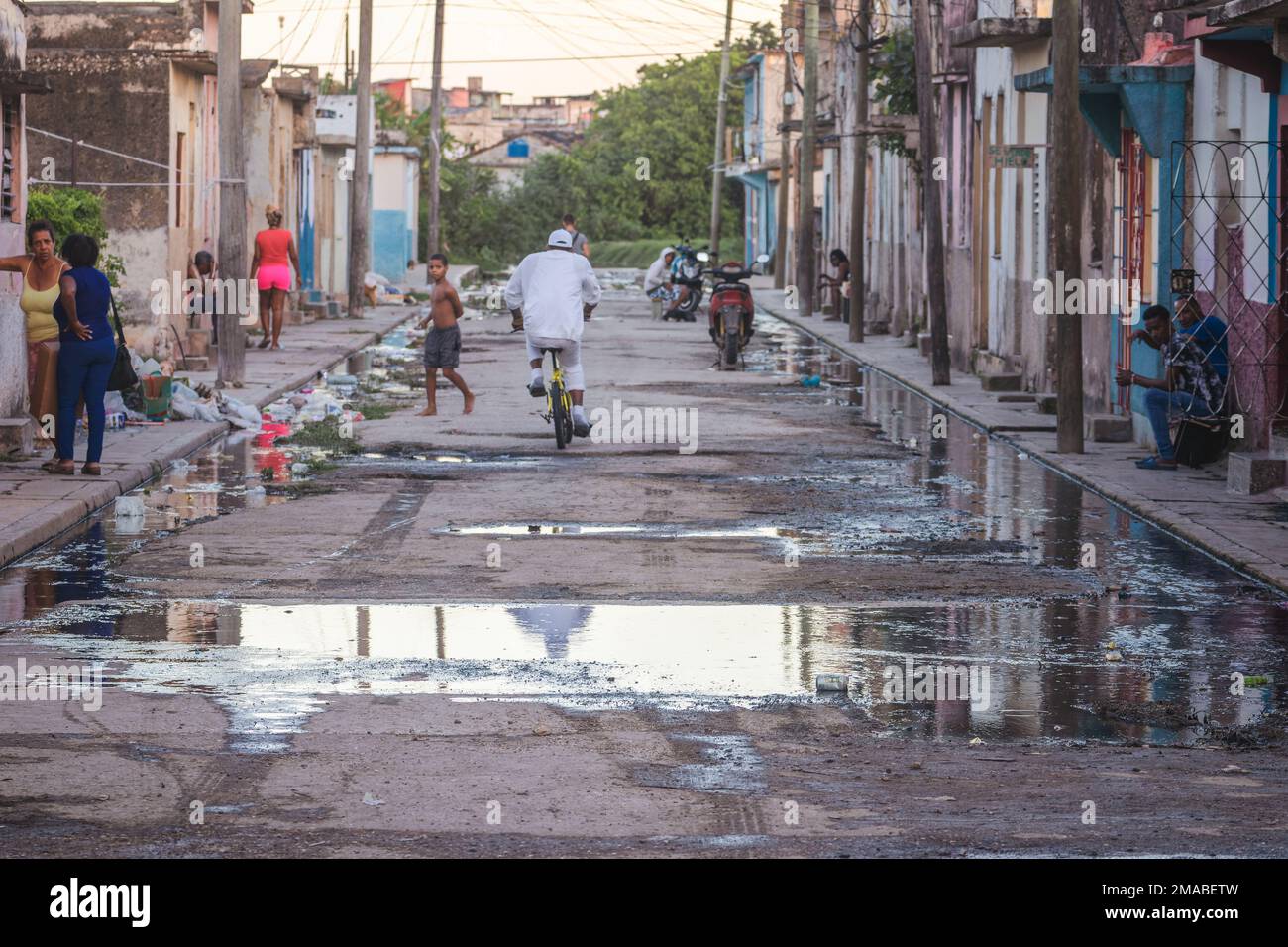 The everyday life of the Cuban people on the streets of the province of ...