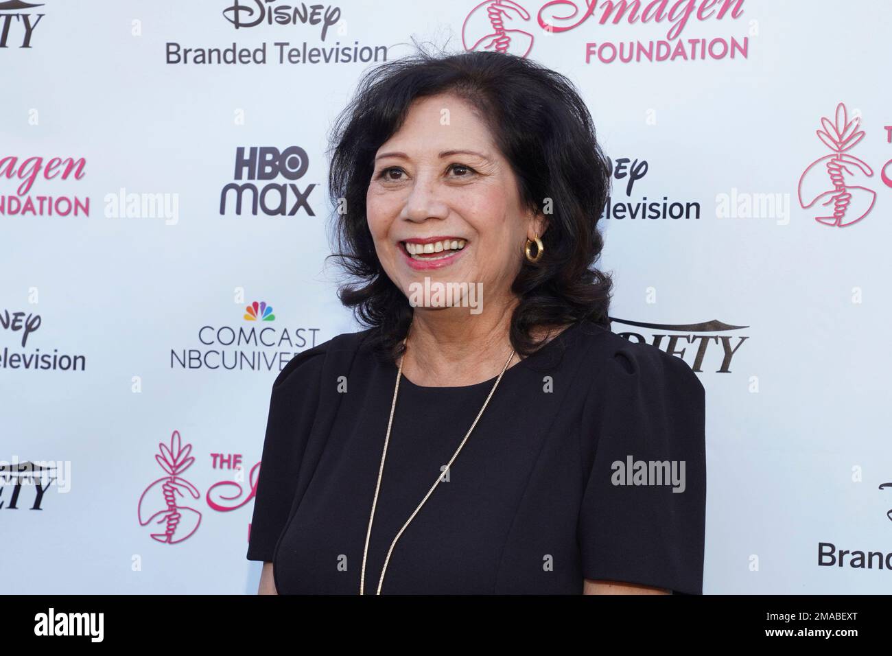 Hilda Solis arrives at the Imagen Awards on Sunday, Oct. 2, 2022, at LA ...